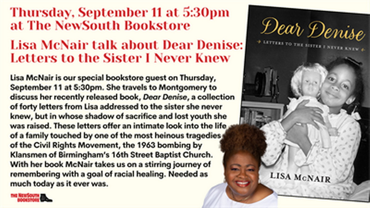 Lisa McNair talks about Dear Denise: Letters to the Sister I Never Knew ...