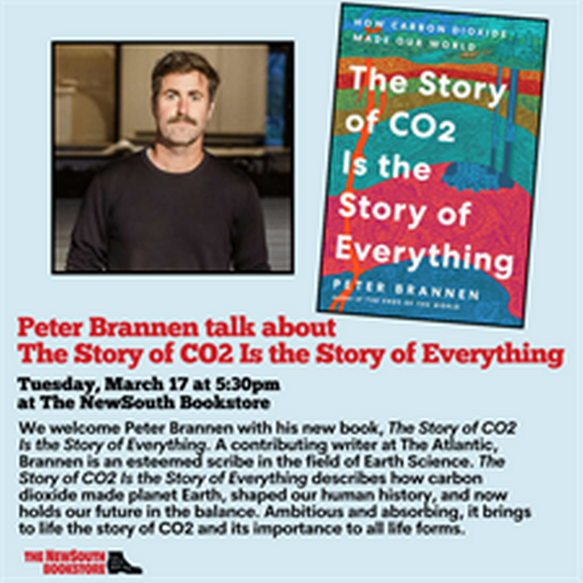 Peter Brannen with The Story of CO2 Is the Story of Everything - Mar 17 ...