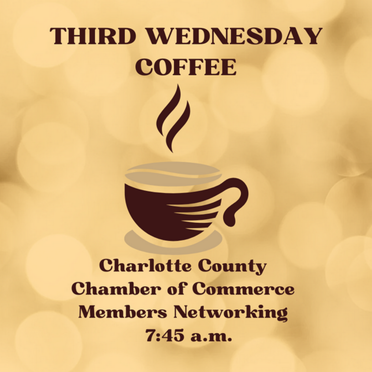 Third Wednesday Coffee: New Member Showcase & Networking 10-15-25 - Oct ...