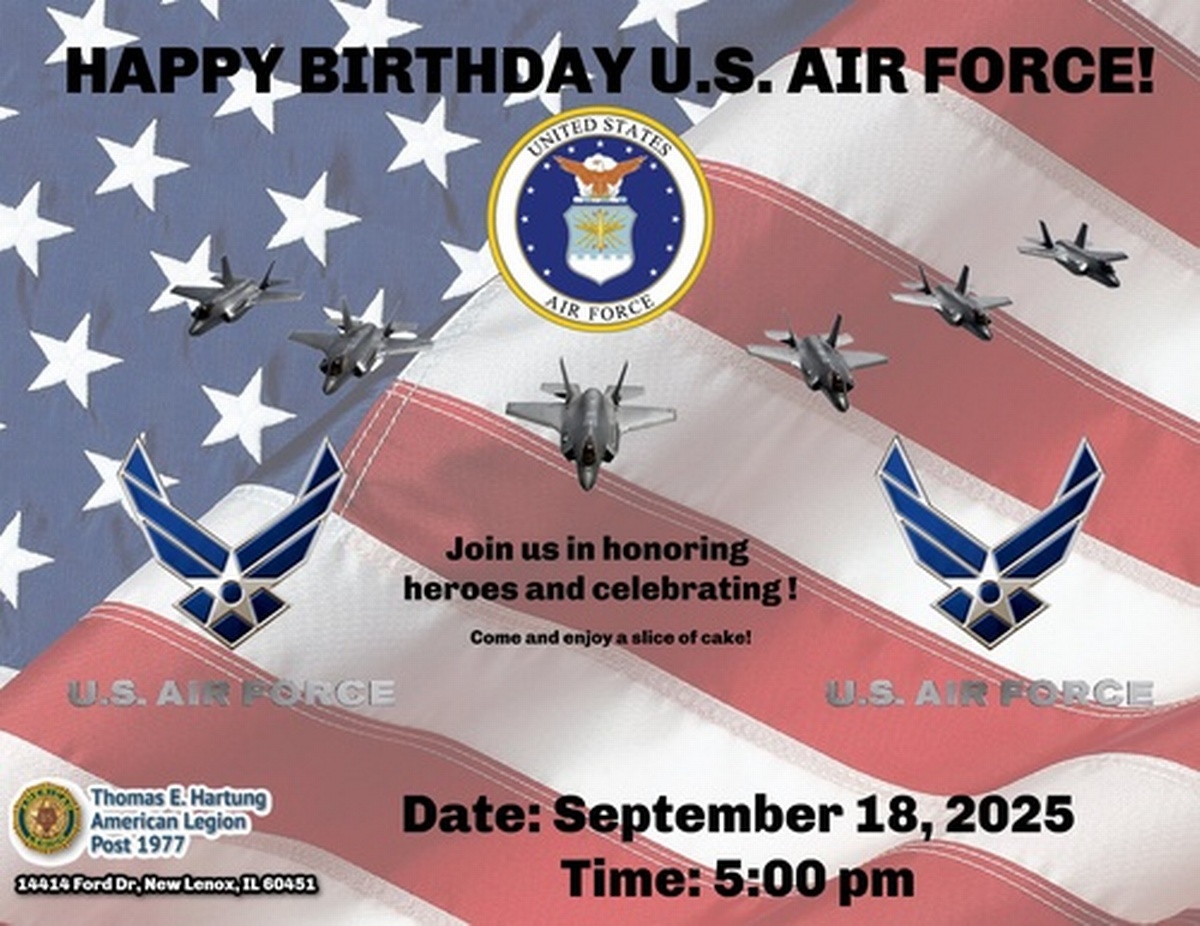 U.S. Air Force 78th Birthday Celebration - Sep 18, 2025 - New Lenox ...