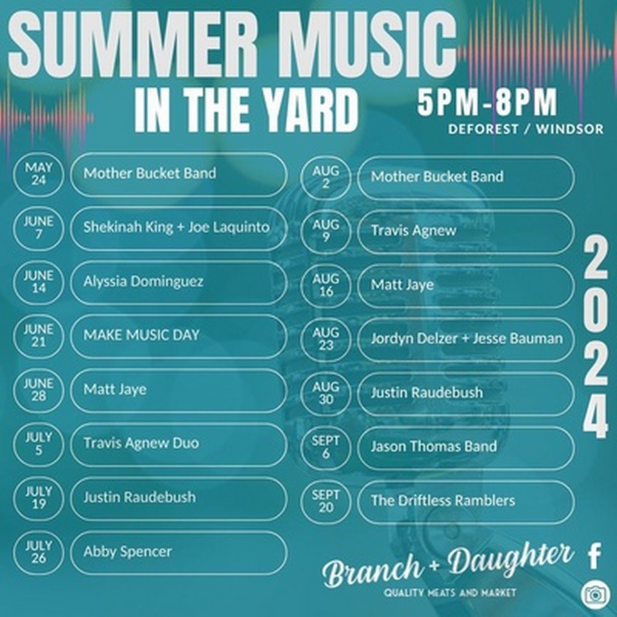 Summer Music In the Yard - Aug 2, 2024