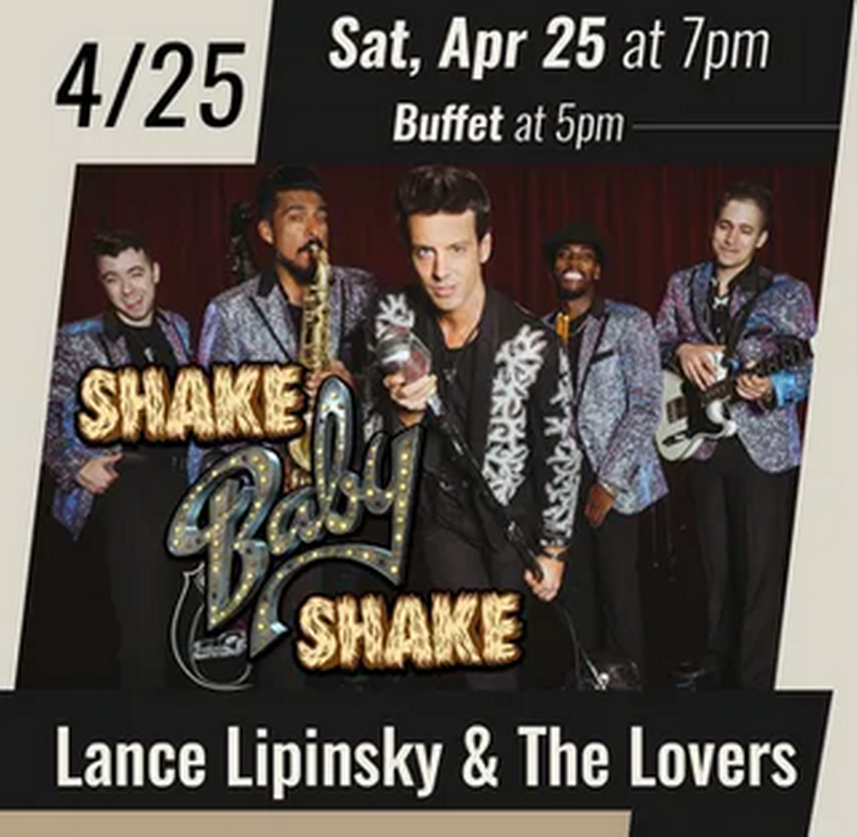 Lance Lipinsky & The Lovers at Spencer Theater - Apr 25, 2026