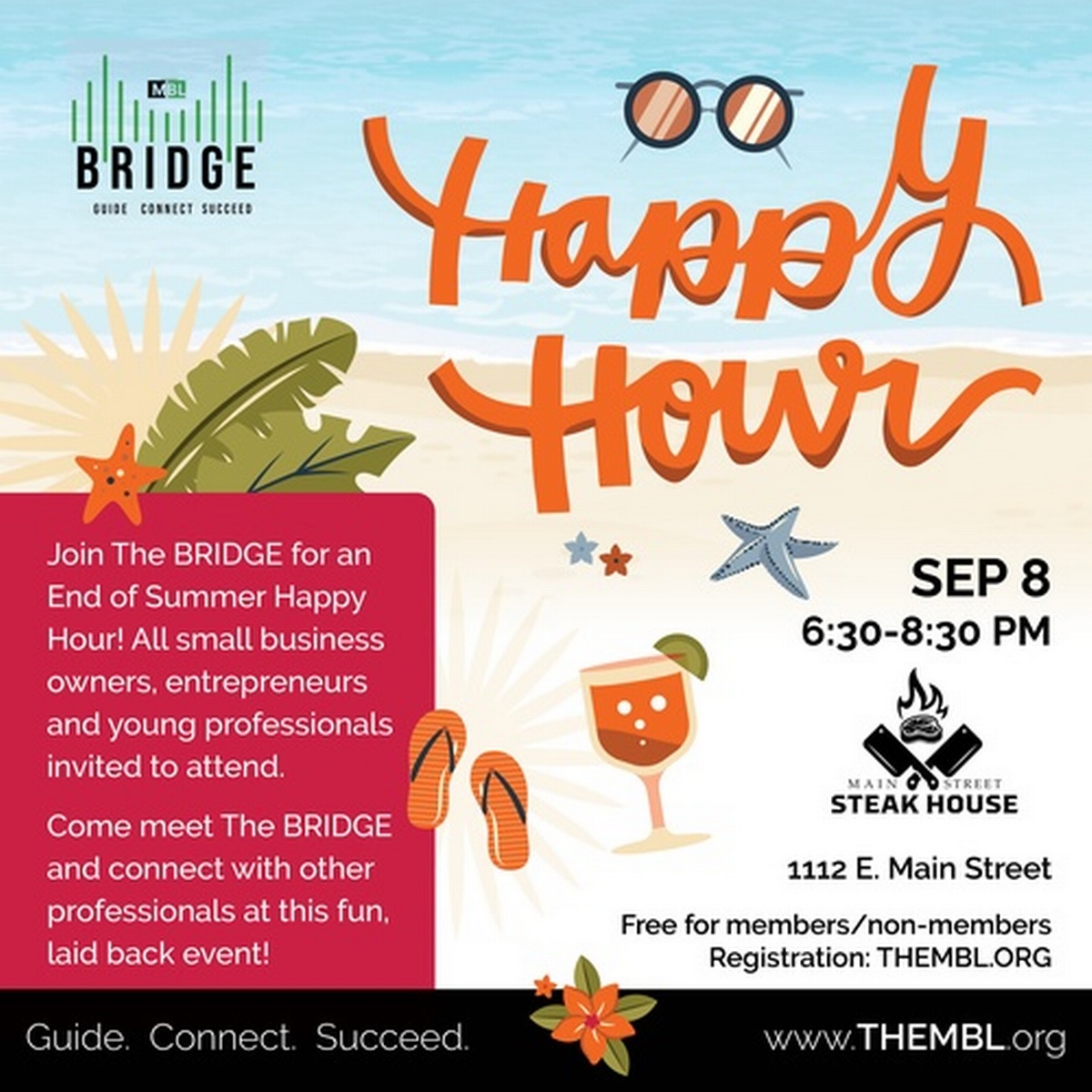 BRIDGE End of Summer Happy Hour! - Sep 8, 2023 - Events