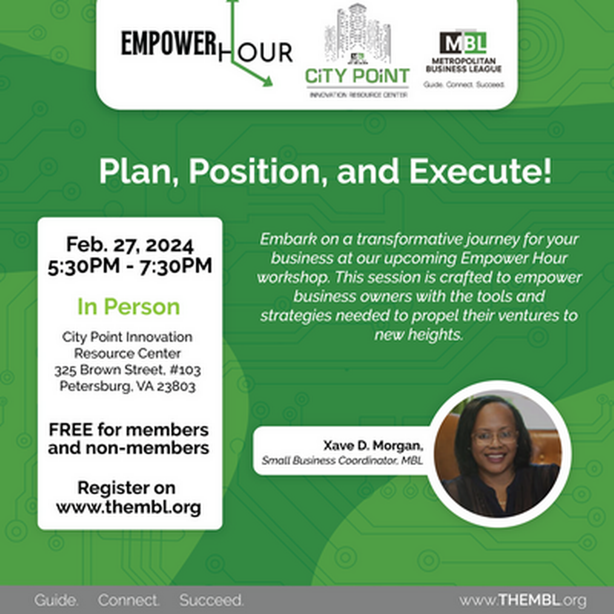 Empower Hour Series- "Plan, Position, and Execute!" - Feb 27, 2024 - Events